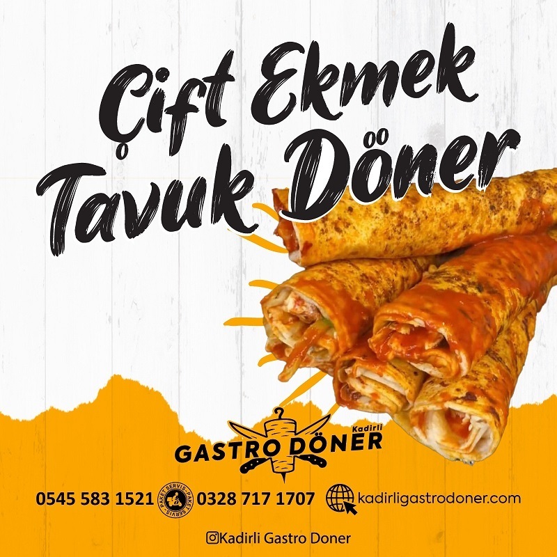Çift Ekmek Tavuk Döner - Kadirli Gastro Döner